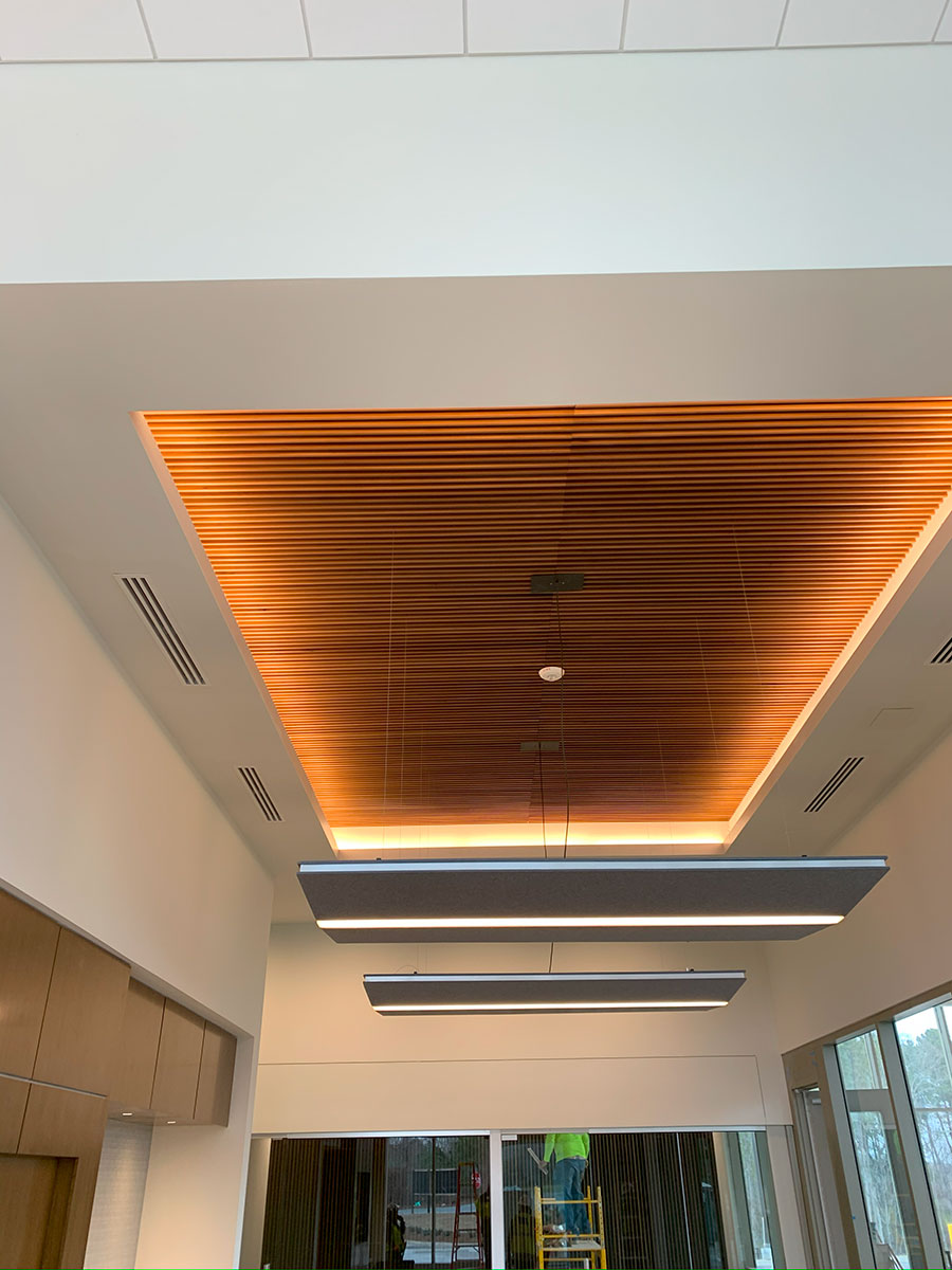 Wood ceilings & Wood Baffles – IUI of NC